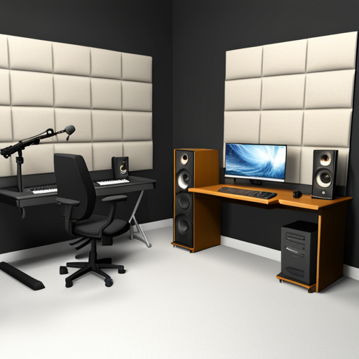 Musikstudio mit Akustikschaumstoffplatten | streamer-werden.de